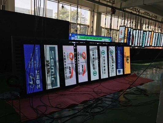Double Sided 4.8mm Thin Led Displays , Outdoor Led Display Board Die Casting Cabinet
