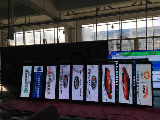 Double Sided 4.8mm Thin Led Displays , Outdoor Led Display Board Die Casting Cabinet