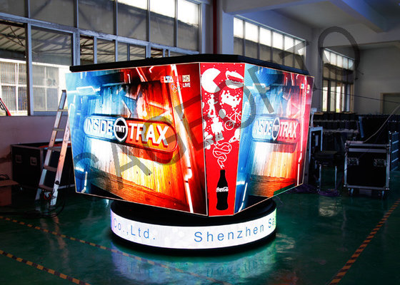 Stadium Perimeter Scoreboard Led Video Cube Wall P8 For Basketball , High Brightness