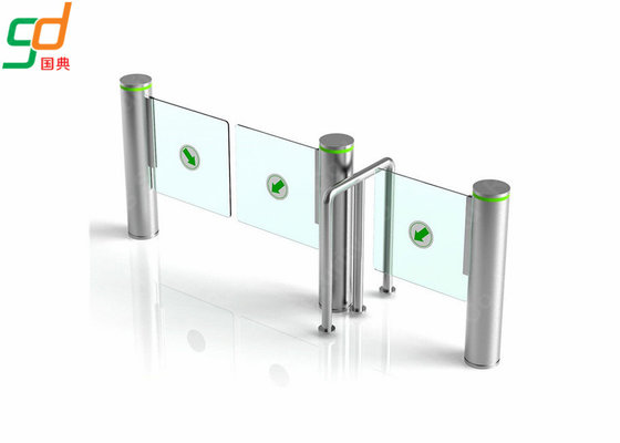 Intelligent Infrared Sensor Automatic Swing Gates , Stainless Steel Swing Barrier