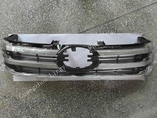 Chrome Plastic Toyota Hilux Revo Parts / Front Grille Normal Size With Logo