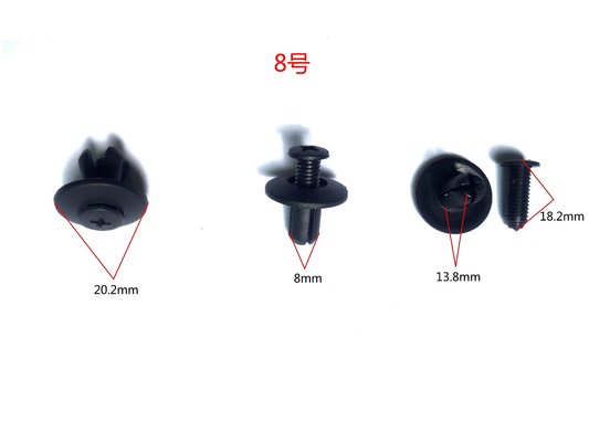 Multi Color Universal Nylon Auto Body Clips / Car Door Panel Clips Custom Design Available