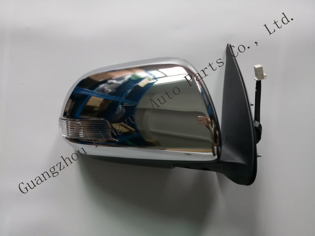 RHD Automobile Spare Parts / Door Side Mirror Chrome Color For Hilux Vigo 2012 Model