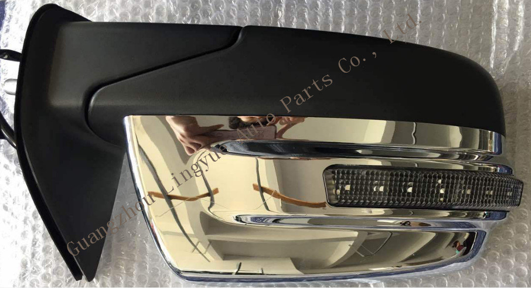 Black & Chrome Color Mazda Bt50 Parts , Car Replacement OEM Door Mirror
