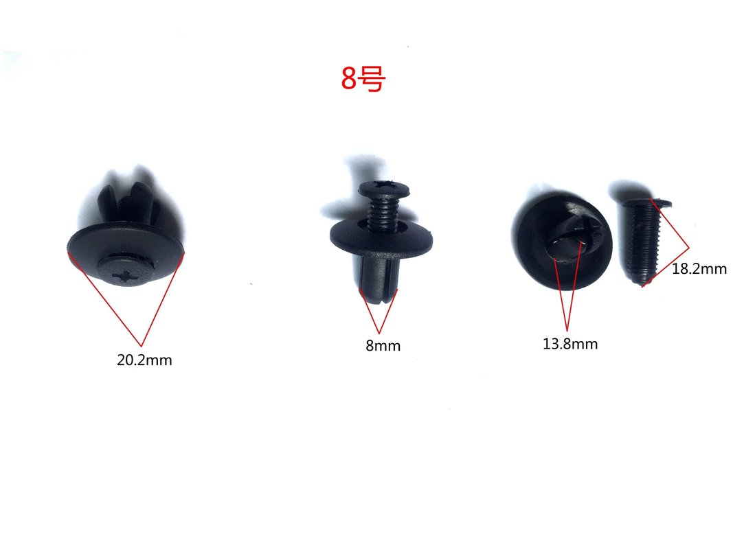 Multi Color Universal Nylon Auto Body Clips / Car Door Panel Clips Custom Design Available
