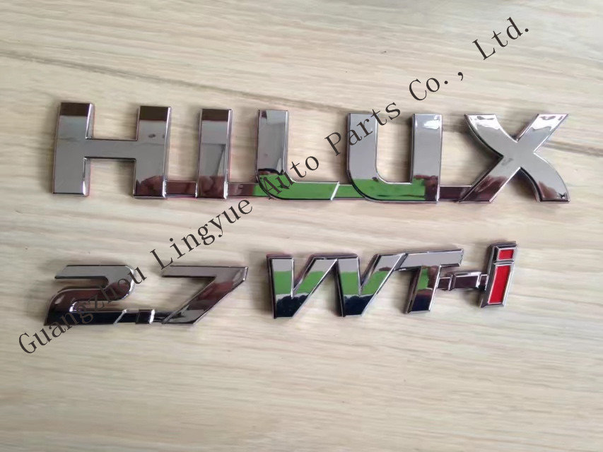 Multi Color Toyota Hilux Vigo Parts Front Logo Customized Size And Length