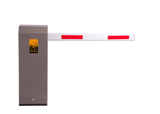 Grey Color Car Park Access Barriers High Performance Adjustable Lifting Speed