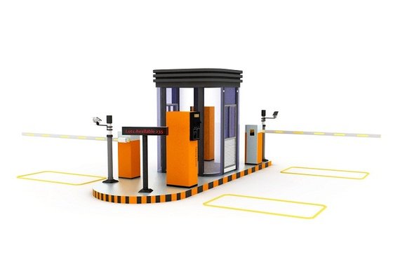 Access Control Online Parking Management System RFID With Straight 6M Arm