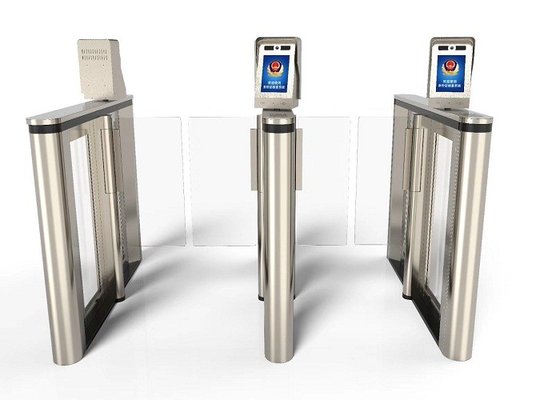 High Speed Stainless Steel Turnstiles Stable Performance With LED Direction Indicator