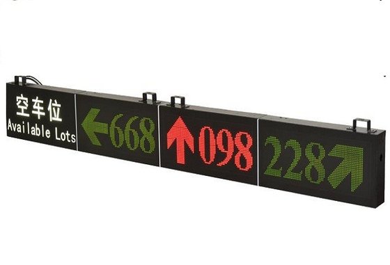 Car Parking LED Information Display Board 1200m Communication Distance