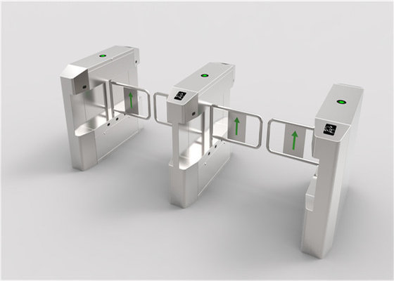 304 Stainless Steel Speed Gate Turnstile , Turnstile Security Doors For Train Station