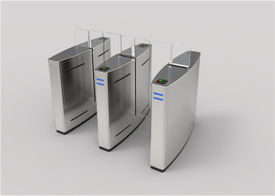 Pass Prompt Flap Barrier Turnstile , OEM Optical Barrier Turnstiles