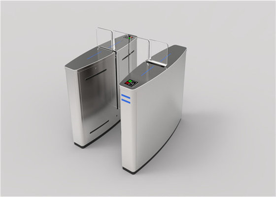 High Speed Swing Gate Turnstile , RFID Reading Pedestrian Barrier Gate