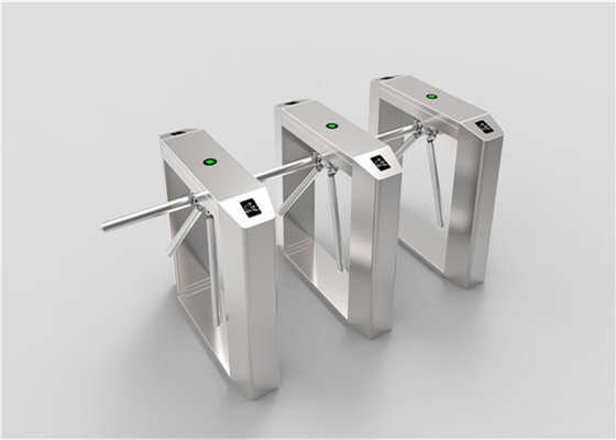 Indoor / Outdoor Electronic Turnstile Gates , 304 Stainless Steel Tripod Barrier Gate