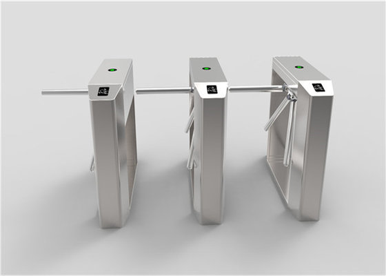 Indoor / Outdoor Electronic Turnstile Gates , 304 Stainless Steel Tripod Barrier Gate