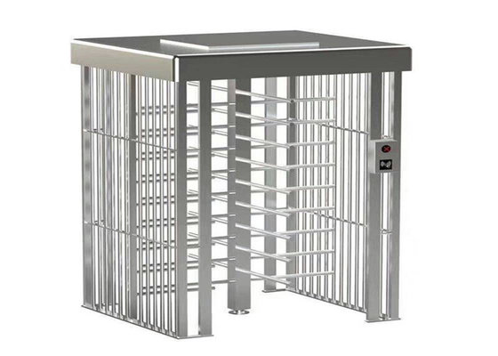 Double Lane Access Control Turnstile Full Height Brushed Surface Treatment