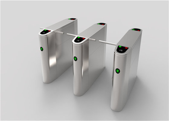 Energy Saving Speed Gate Turnstile 500mm Arm Length With Rainproof Housing