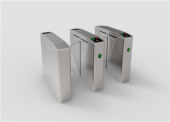 LED Lamp Indication Speed Gate Turnstile , Flap Barrier Automatic Systems Turnstiles