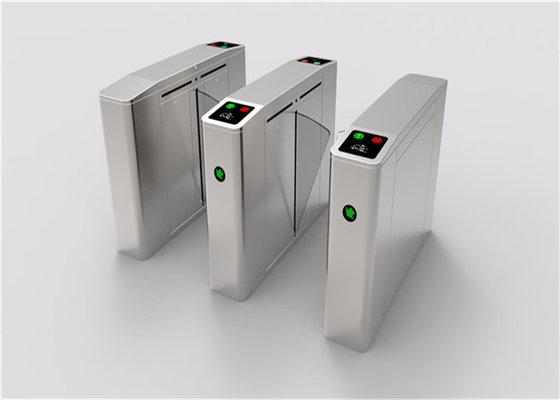 LED Lamp Indication Speed Gate Turnstile , Flap Barrier Automatic Systems Turnstiles