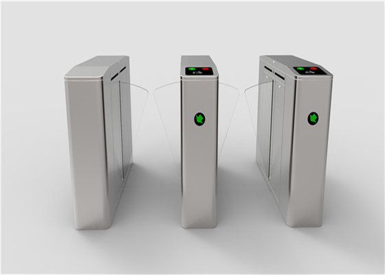 LED Lamp Indication Speed Gate Turnstile , Flap Barrier Automatic Systems Turnstiles