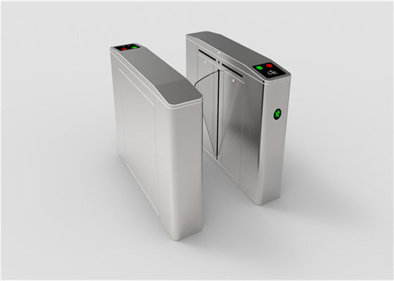 LED Lamp Indication Speed Gate Turnstile , Flap Barrier Automatic Systems Turnstiles