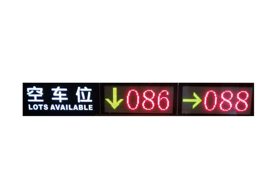 Red / Green Color Parking LED Display , LED Parking Signs Two Way Available