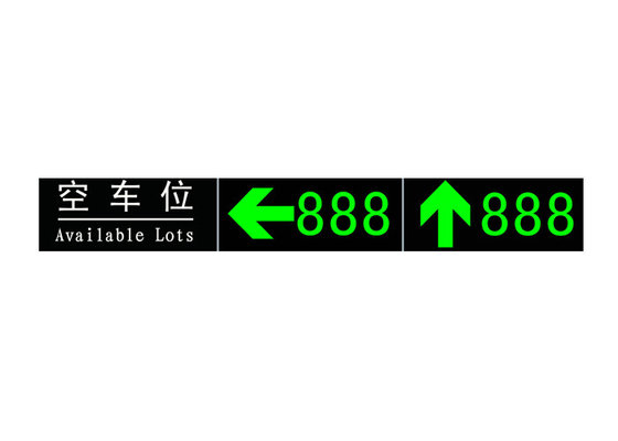Two Direction Indoor Parking LED Display , Digital Counter Display LED