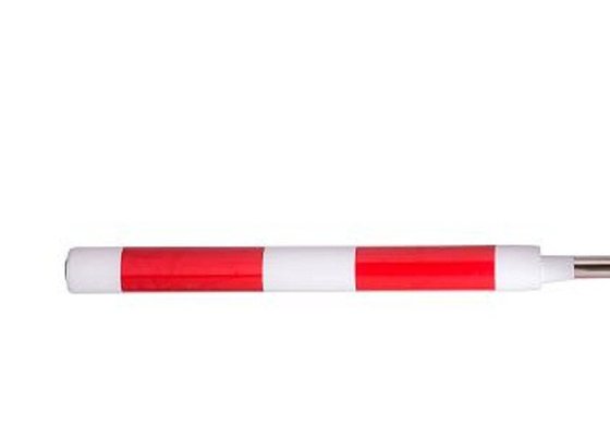 Stainless Steel Round Security Gate Arms High Reliability Red And White
