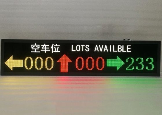 Ultra Bright Inside LED Car Parking Screen Showing Direction / Parking Space