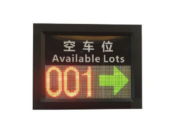 Single Direction Parking LED Display , Green / Red Digital Parking Signs
