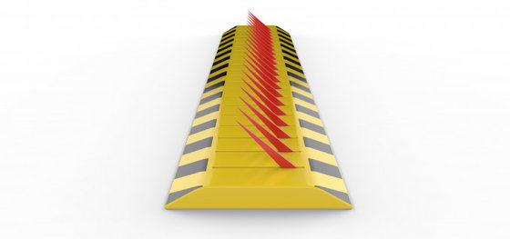 High Rising Speed Hydraulic Road Blocker Stable Performance 1 S~2. 5 S Optional