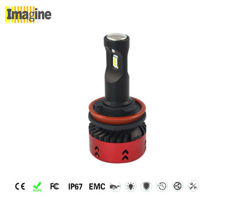 Super Bright LED Headlight Conversion Kit H8 9600lm With -40°C~+80°C Working Temperature