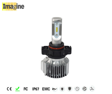Single Beam CSP Led Headlamp Bulbs PSX24W 4000LM, plug and play led headlight bulbs Aluminum Alloy Material