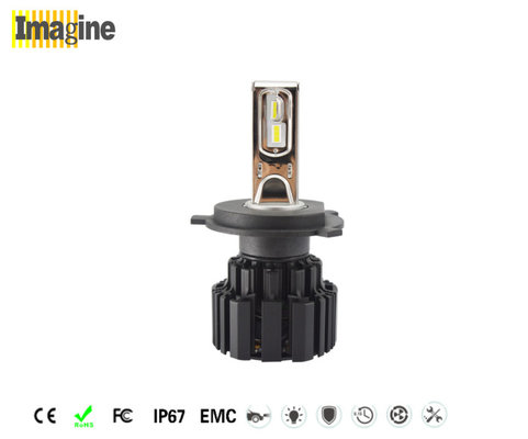 LED headlight conversion kit, 6000K White LED Headlight Bulb Kit, H4 LED Lamp With 360 Degree Lighting Angle