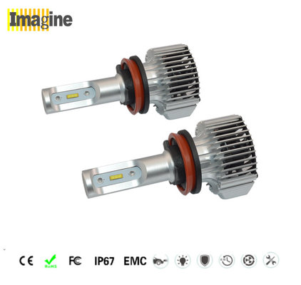 LED headlight conversion kit, Universal Car / Truck H10 Led Headlight Bulbs 36w 4000lm 4000k Natural White