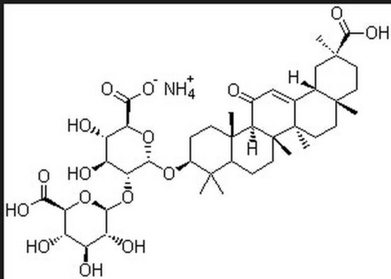 White Crystalline Monoammonium Glycyrrhizinate Skin Care Raw Materials CAS 53956-04-0