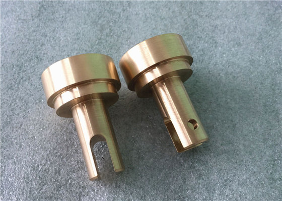 Precision Central Machinery CNC Brass Machined Parts Gold Finish -/+ 0.001mm Tolerance