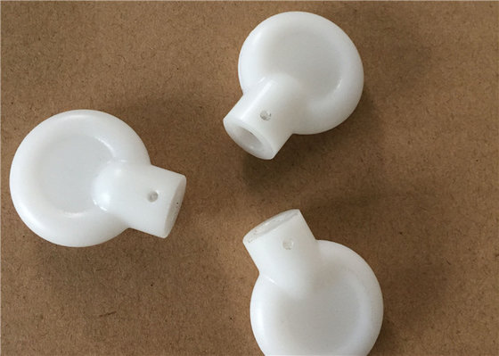 Low Volume Turning Lathe / Custom CNC Machining White POM Plastic Parts