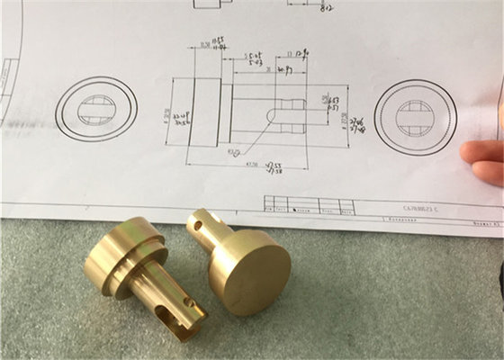 Custom Precision Brass Machined Parts Solid Brass Flange For Heating Element