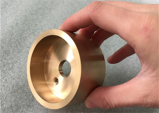 CNC Brass Turned Parts For Housing Fittings , Finish Shiny Brass Machined Components