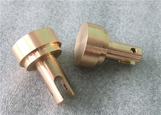 Customized CNC Brass Machined Parts / Lathe Turning Machine Electrical Mechanical Parts