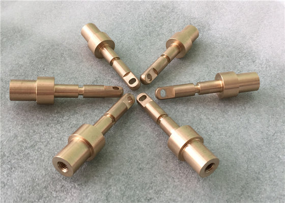 CNC Precision Metalworking Brass Automobile Parts / Fittings Milling Copper Parts