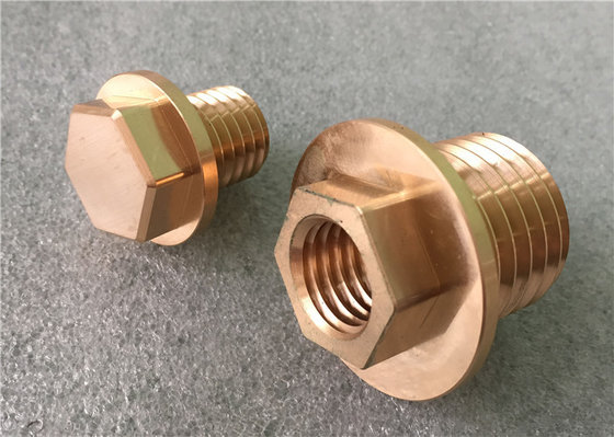 Brass Precision Turned Components For Car Spare Parts ,  5 Axis CNC Machining Services