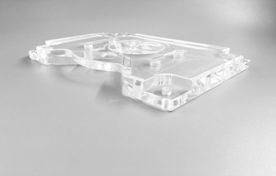 pmma clear plasic  rapid prototype cnc machined motor lamp