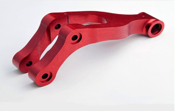 CNC Machining Center For Red Anodized Aluminum +-0.05mm Min Tolerance