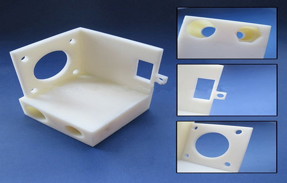 Custom size  Plastic Prototype Rapid  ABS White CNC  machining