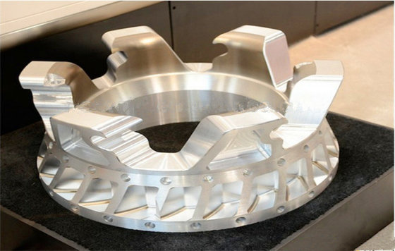 AL6063 Rapid Prototype 5 Axis CNC machining Silver  Turning / Milling Part