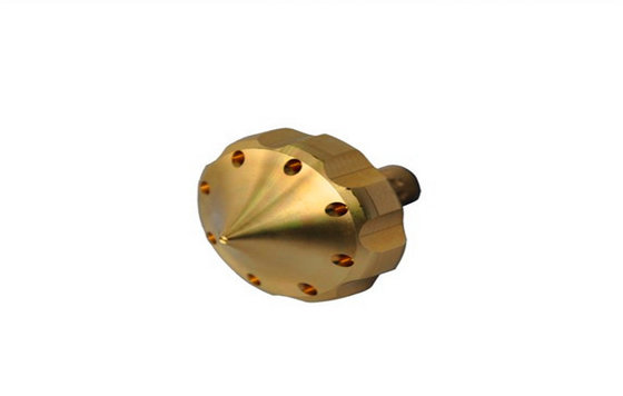 Yellow Color Custom Metal Parts , Lathe Brass Turned Components