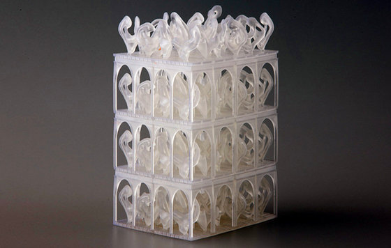 Colorful House Model 3D Printing Rapid PrototypeCNC Machinging  Smooth Somos14120 SLA Part