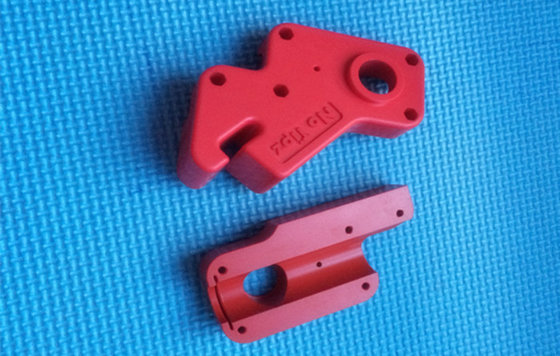 Red Color Plastic Prototype Parts Micro Maching For POM Parts